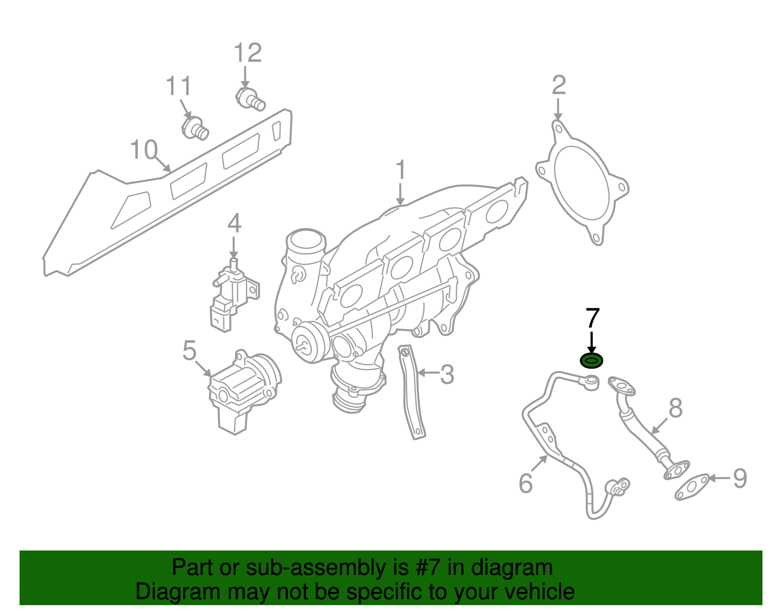 2008-2018 Audi Oil Inlet Tube O-Ring N-013-851-4 | Genuine Audi Parts
