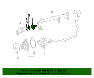 271-200-00-15 - Thermostat 2003-2005 Mercedes-Benz C 230 | Mercedes ...