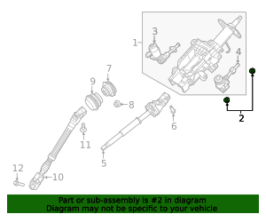 2011-2023 Ford Steering Column Nut W520102-S437 | TascaParts.com