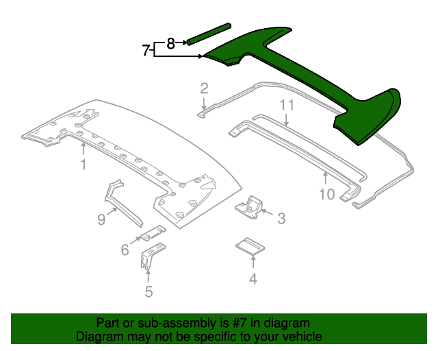 51-17-7-114-112 - Convertible Top Stowage Compartment Lid 2004-2010 BMW ...