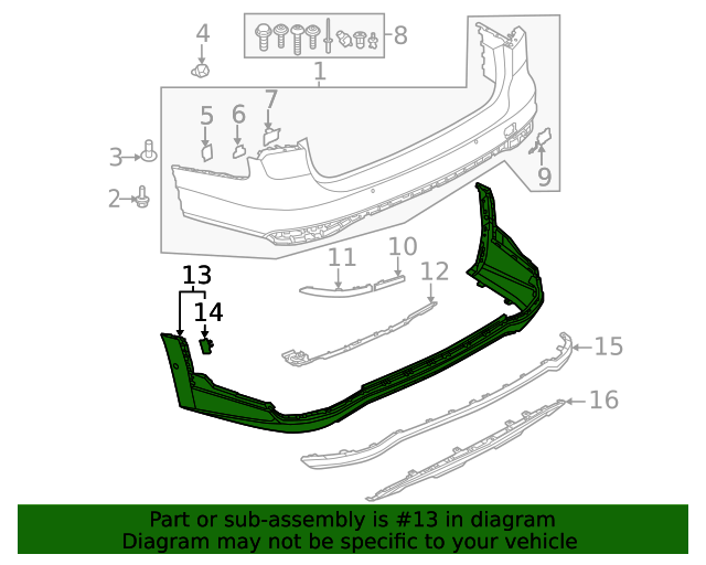 2020 Audi A6 allroad Bumper Cover 4K0-807-065-F-GRU | Audi USA Parts
