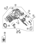 Front Axle; Housing, Differential and Vent for 2013 Jeep Grand Cherokee ...
