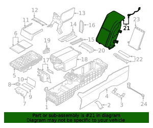 51-16-6-820-313 - Storage Compartment - 2016-2022 BMW | BMW Parts Exchange