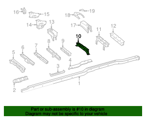 906-310-74-37 - Cross-Member 2014-2021 Mercedes-Benz Sprinter 3500 ...