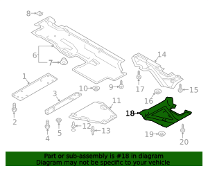 4N0-825-219-G - Floor Pan Splash Shield 2019-2024 Audi | AutoNation Parts