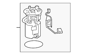 2013-2018 Chevrolet Sonic Fuel Pump Module Assembly without Fuel Level ...