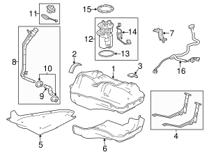 2017-2020 Chevrolet Sonic Fuel Pump Module without Fuel Level Sensor ...