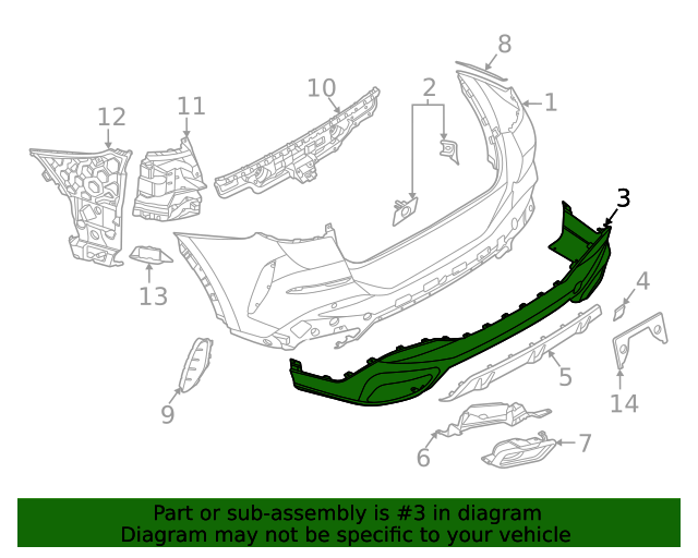 51128080948 - 2020-2023 BMW X6 Lower Bumper (51-12-8-080-948) | BMW of ...
