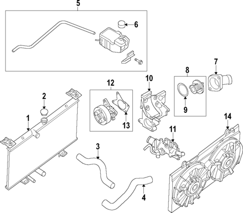Cooling System for 2019 Nissan Sentra | Nissan Parts Store