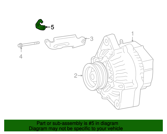 16385-0T020 - Slider Fan Belt Adj - 2008-2014 Scion xD | OEM Genuine ...