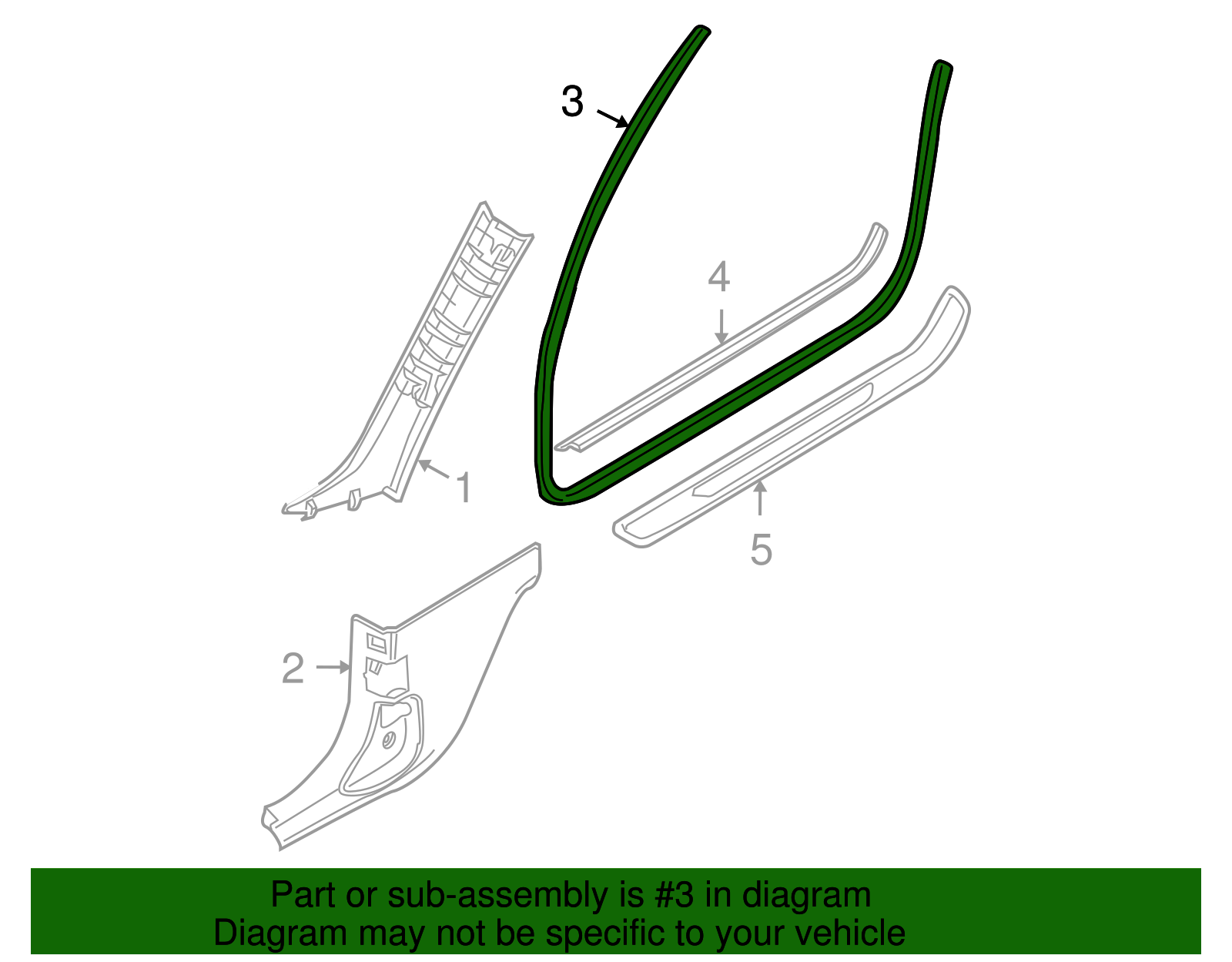 Genuine BMW 51-76-7-162-403 | Weather-Strip On Body | FREE Shipping on ...