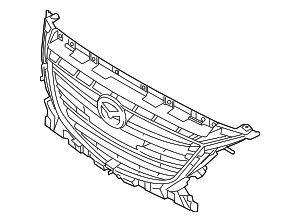 2014-2016 Mazda 3 Grille BJD3-50-712D | TascaParts.com