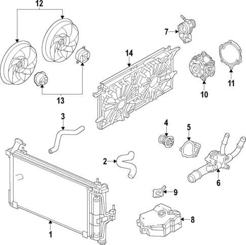 Cooling System for 2015 Buick LaCrosse | GM Parts Center