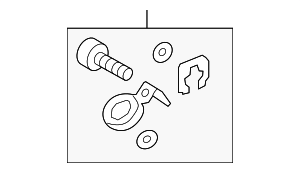 5WA-815-155 - Pipe Kit Mount Kit 2015-2024 Audi | Audi OEM Parts