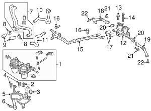 17303-0S010 - Secondary Air Injection Pump Hose 2007-2013 Toyota Tundra ...