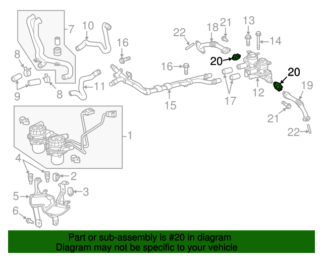 2007-2022 Toyota Secondary Air Injection Pipe Gasket 17376-38020 | OEM ...