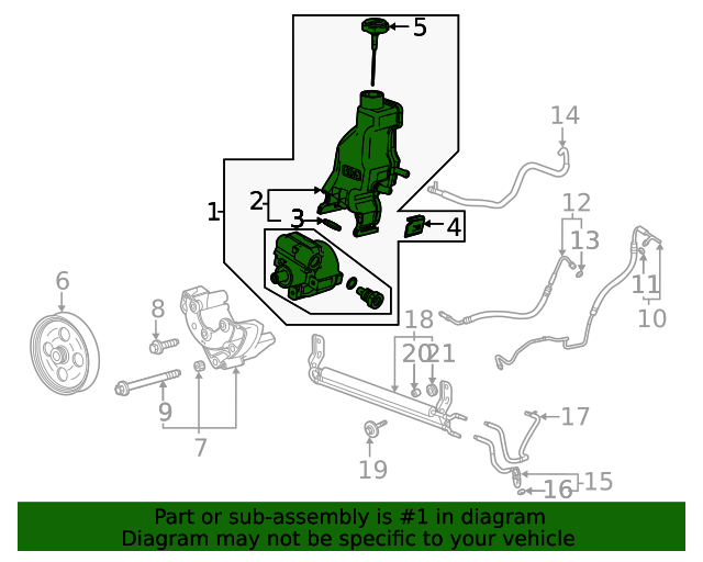2020-2022 GM Power Steering Pump 84983791 | TascaParts.com