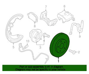 2016-2024 GM Front Passenger Side Disc Brake Rotor 23189768 GM ...