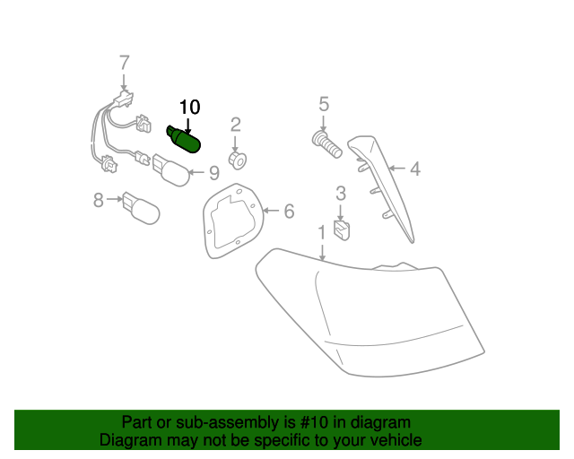 2002-2020 Subaru STOP LAMP BULB [ Clear, Dual Filament ] 84920FE000 ...