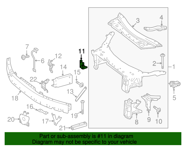 205-626-04-12 - Inner Bracket 2016-2020 Mercedes-Benz | Mercedes-Benz ...