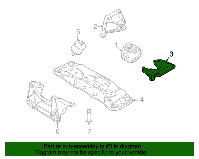 22116779979 - 2003-2008 BMW Mount Base (22-11-6-779-979) | BMW of South ...