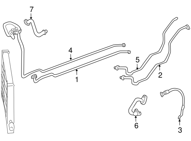 997-573-096-03 - A/C Refrigerant Liquid Hose 2007-2013 Porsche 911 ...