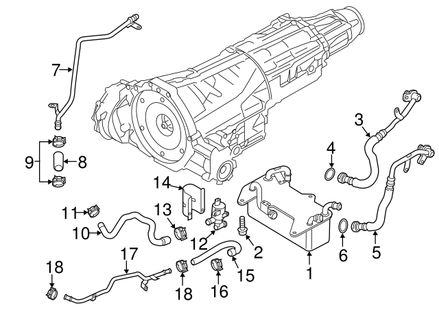 4H0-317-021-R - Trans Cooler 2011-2014 Audi | Audi OEM Parts