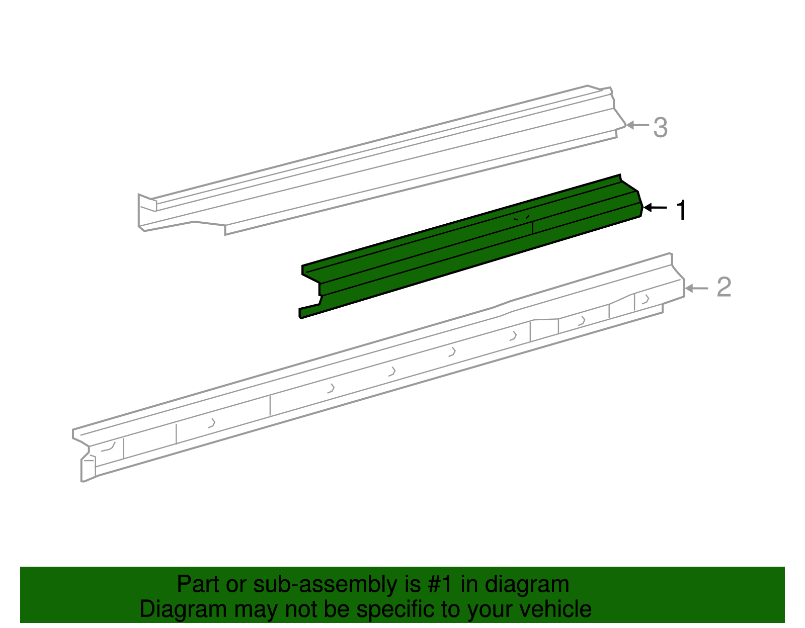 Genuine Toyota Rocker Panel part# 61411-04061 for 2005-2023 Toyota ...