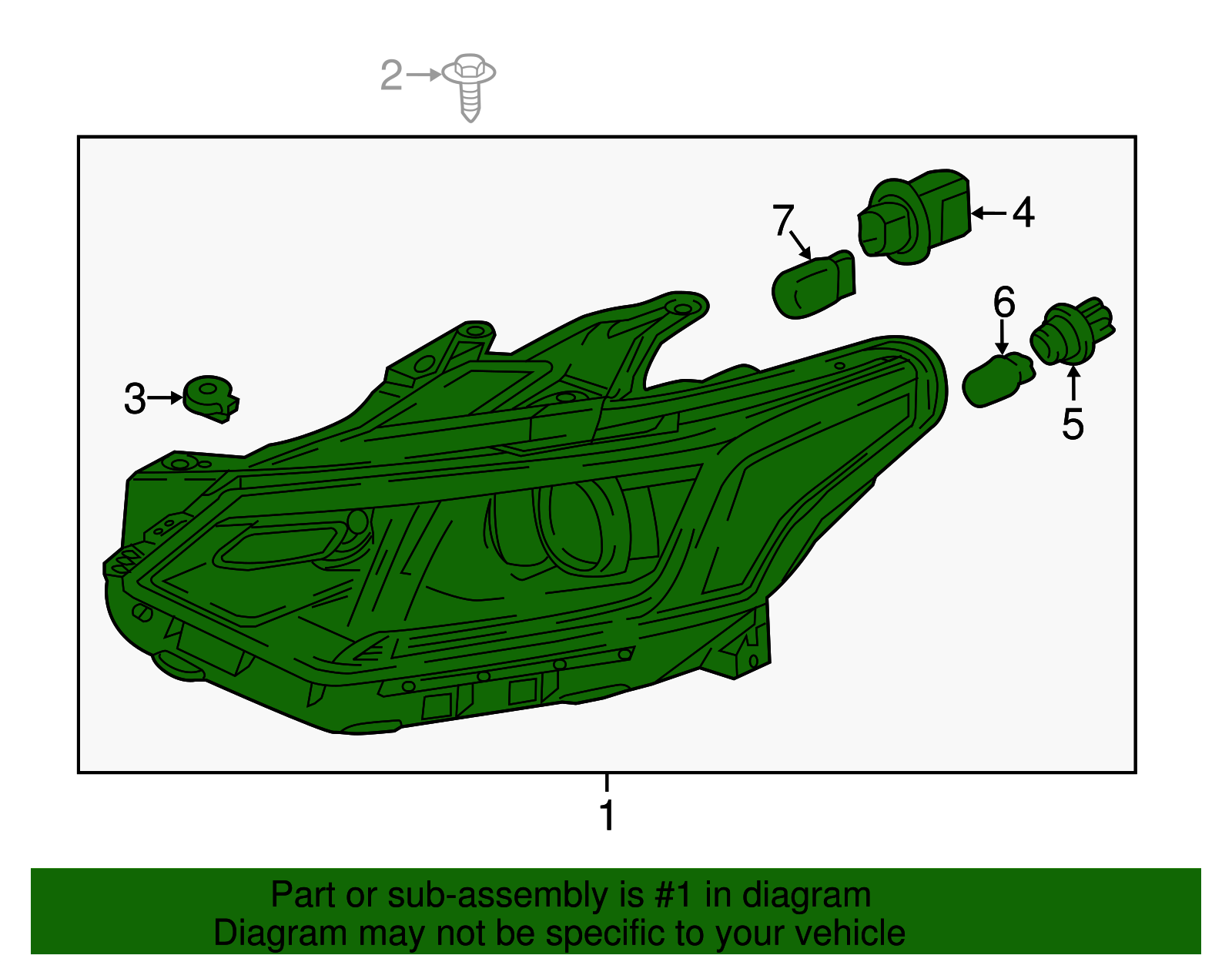 2018-2021 Chevrolet Traverse Headlamp 84887859 GM | GMPartsDirect.com
