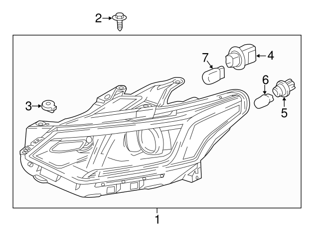 2018-2021 Chevrolet Traverse Composite Assembly 84887859 | TascaParts.com