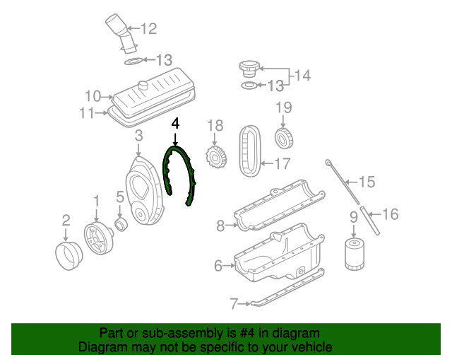 24576940 - OEM GM Oil Tube Seal | GMPartsCenter.net | GM Parts Center