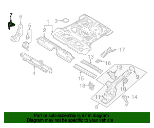 2015-2018 Audi Wheelhouse Brace Bracket 8U0-809-302-A | Audi USA Parts