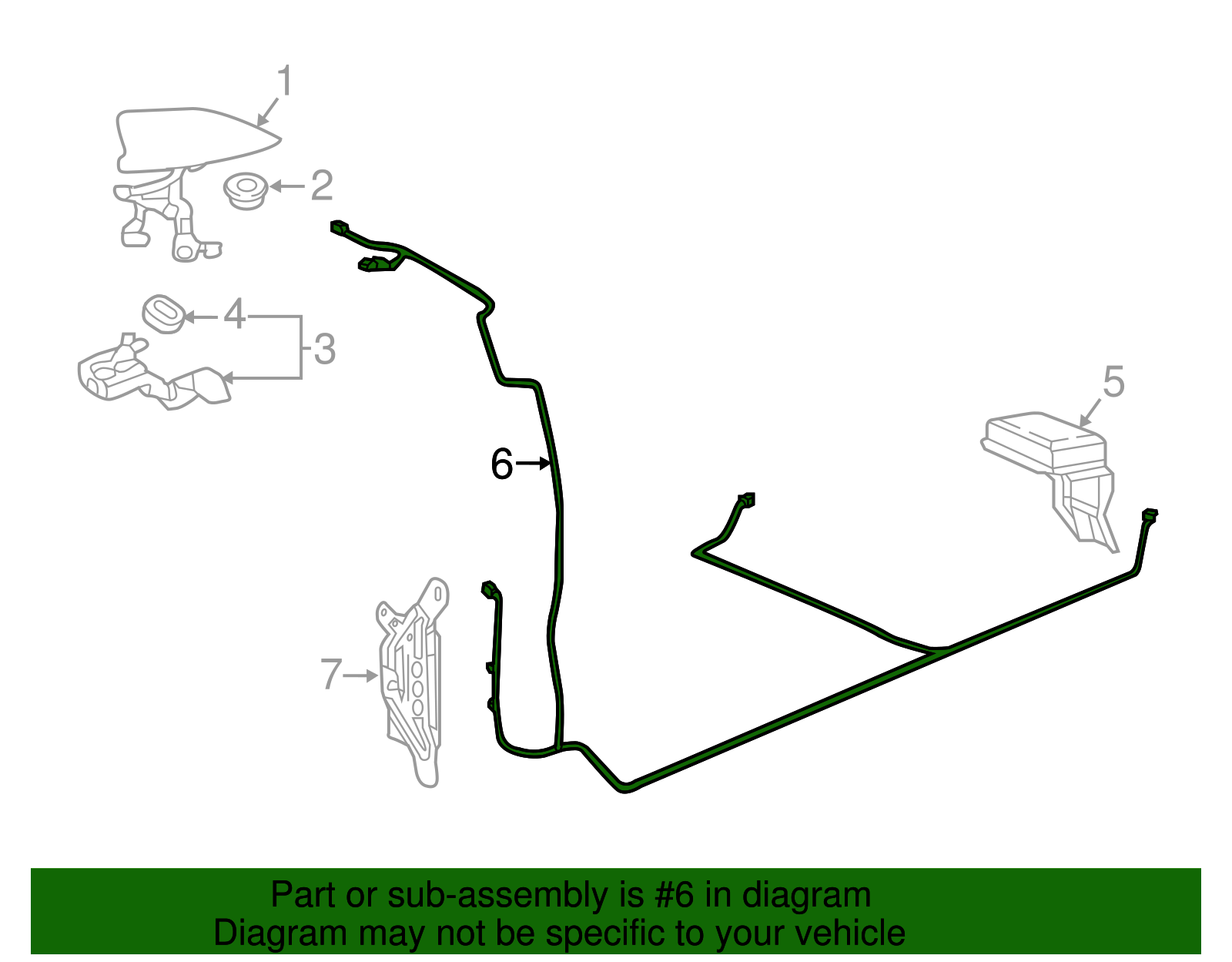 39165-T6Z-C01 - High-Quality Antenna Cable for 2020-2023 Honda ...