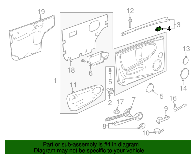 2003-2006 Chevrolet SSR Clip 00884154 | GMPartsDirect.com