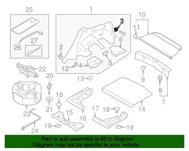 2012-2023 Subaru Hook 94072SA030VH | Subaru Parts Store