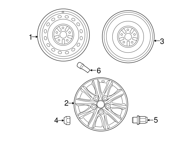 1991-2023 Toyota Wheel Nut 90942-A1002 | Toyota Parts Express