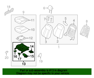 Hyundai - 88213-3V335 - Track Assembly - 2014-2017 Hyundai Azera | OEM ...