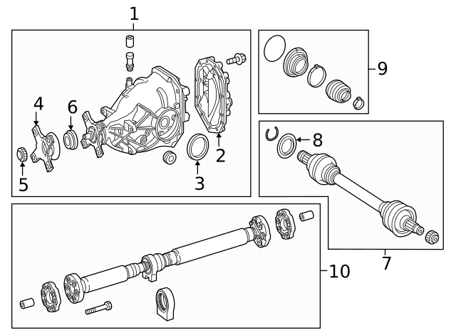 2018-2020 Mercedes-Benz Axle Assembly 222-350-15-05 | MB OEM Parts