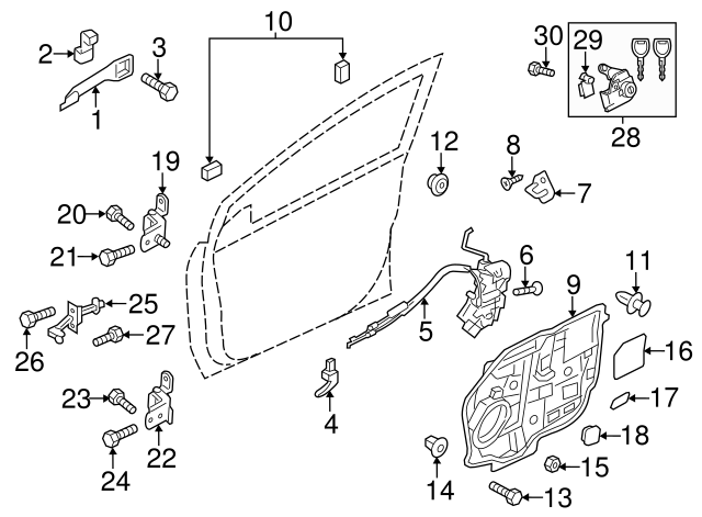 2008-2015 Mazda Lock Cylinder BAY8-76-220 | RealMazdaParts.com