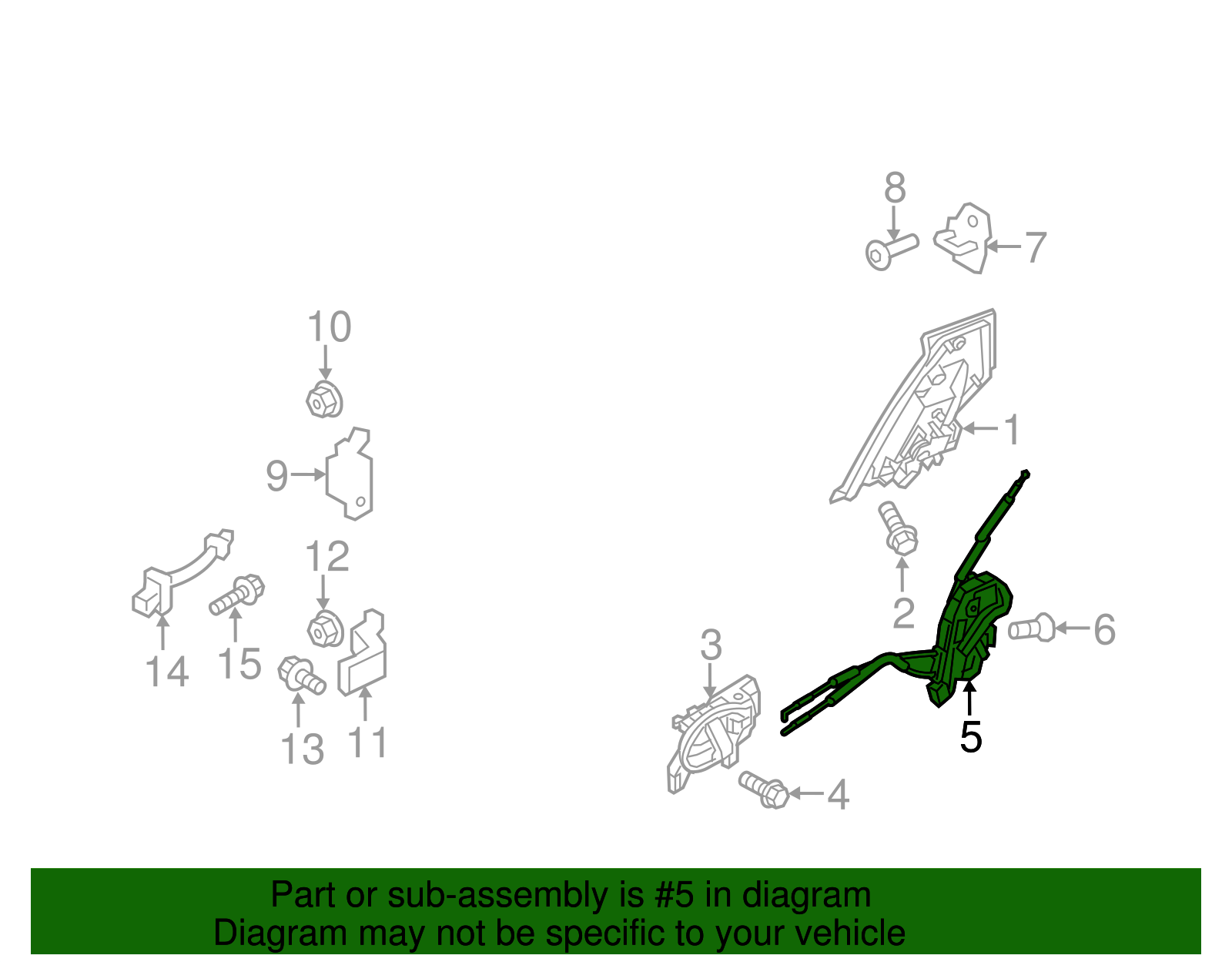 2011-2017 Nissan Juke Lock Actuator 82501-1KA2A | OEM Parts Online