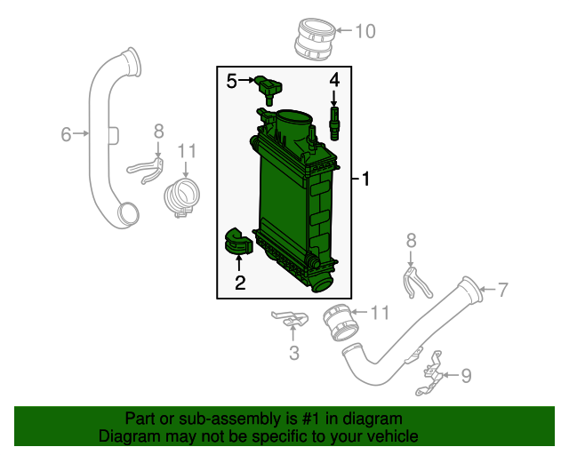 276-090-02-14 - Inter-Cooler 2015-2023 Mercedes-Benz | Mercedes-Benz ...