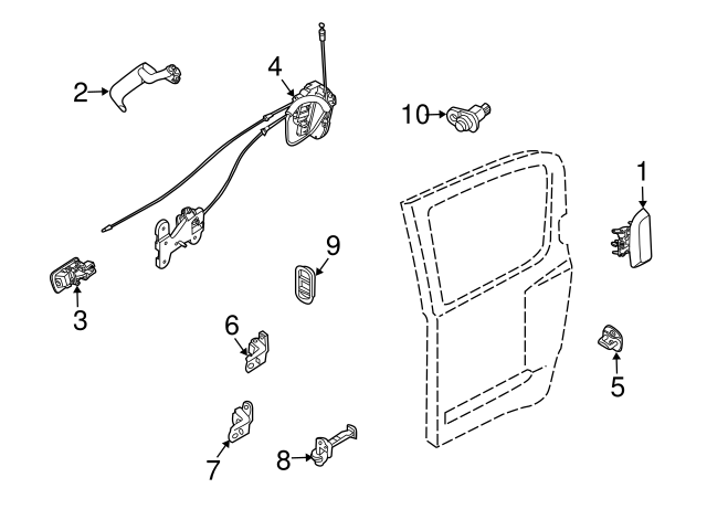 2015 Nissan Armada Lock 82500-9GE0A | AutoNationParts.com