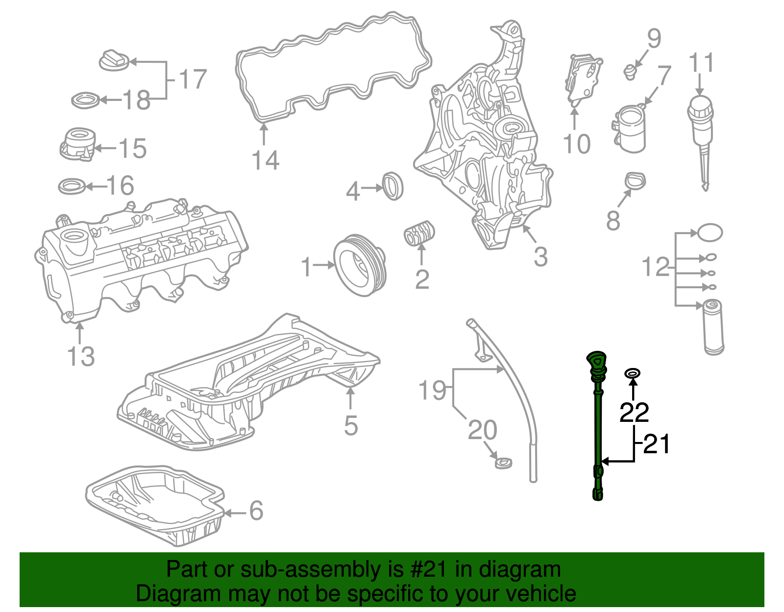 1998-2006 Mercedes-Benz Dipstick 112-010-03-72-64 | Retail Performance ...
