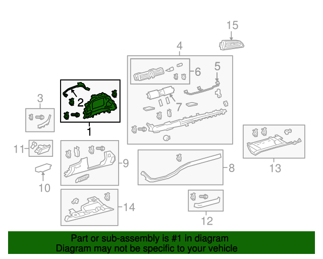 2018-2020 Lexus Instrument Cluster Visor 55410-50680-E2 ...