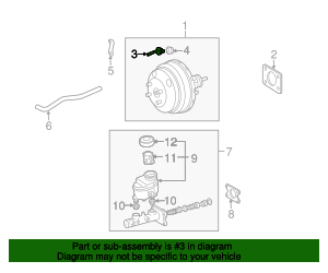 1995-2006 Toyota Vacuum Valve 44730-30050 | Toyota Parts Center