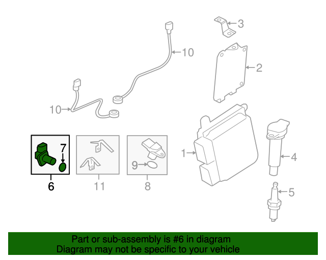 2007-2020 Mitsubishi Outlander Camshaft Position Sensor 1865A069 ...