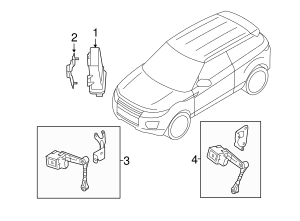 2012-2015 Land Rover Range Rover Evoque Control Module LR032869 ...
