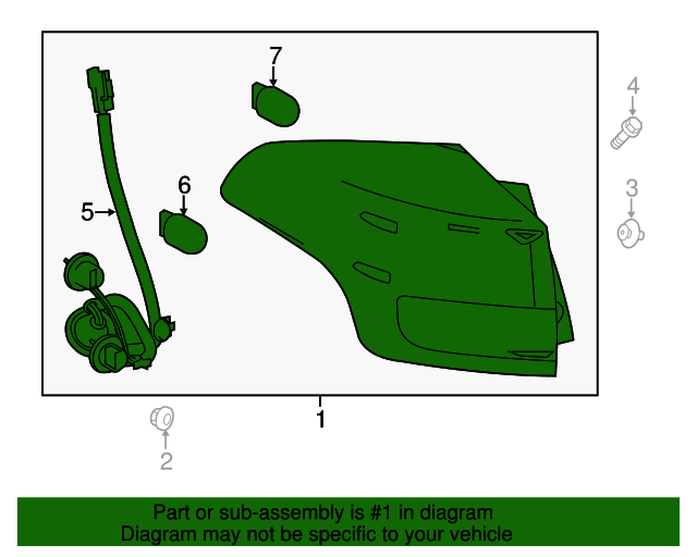 2016-2018 Toyota RAV4 Tail Lamp Assembly 81560-0R061 | Toyota Parts