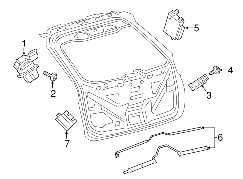 Liftgate for 2016 Lincoln MKX | Genuine OEM Ford Parts & Accessories