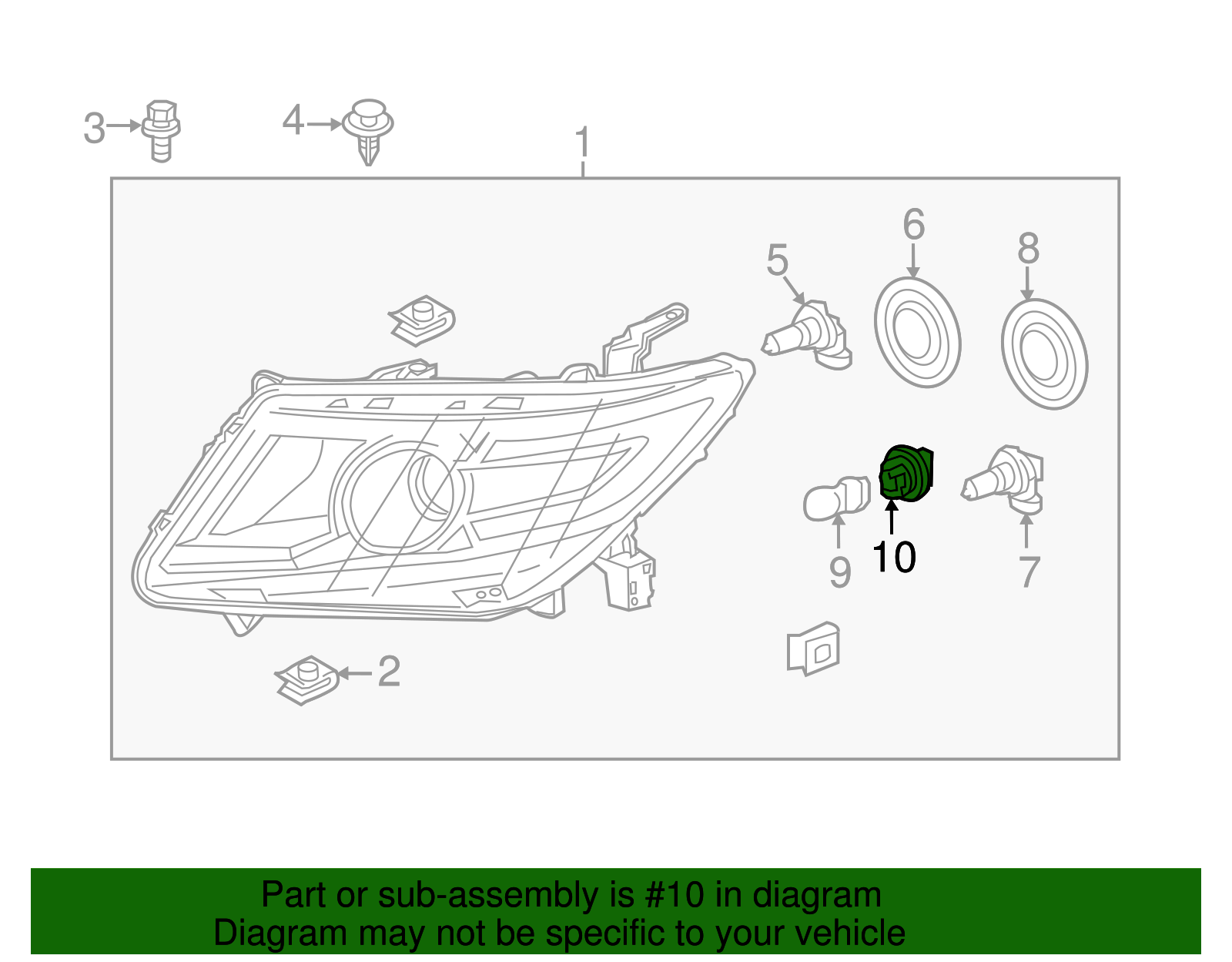 2011-2017 Honda Signal Lamp Bulb Socket 34301-TK8-A01 | Retail ...